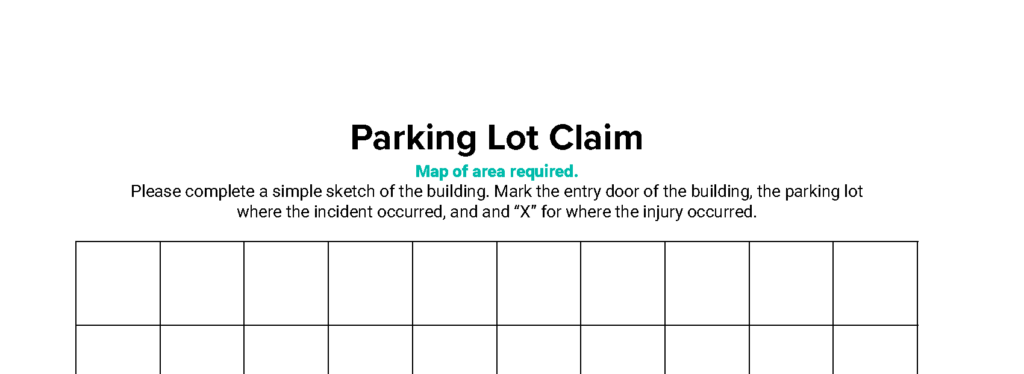 Parking Lot Claim form | Washington Retail Services